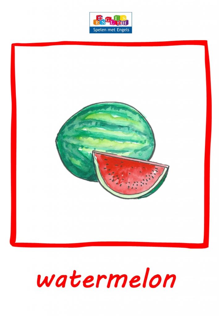 Flashcards Fruit | Voor groep 1 t/m 8 | Spelen met Engels