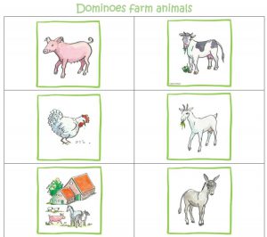 Domino Farm animals | Boerderijdieren | Spelen met Engels