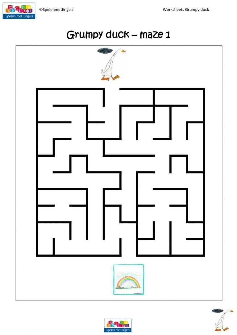 Grumpy duck lespakket | Moppereend | Spelen met Engels