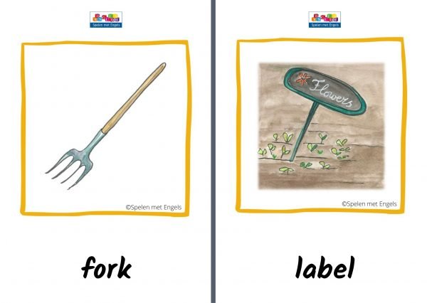 Flashcards Maisy grows a garden | Spelen met Engels