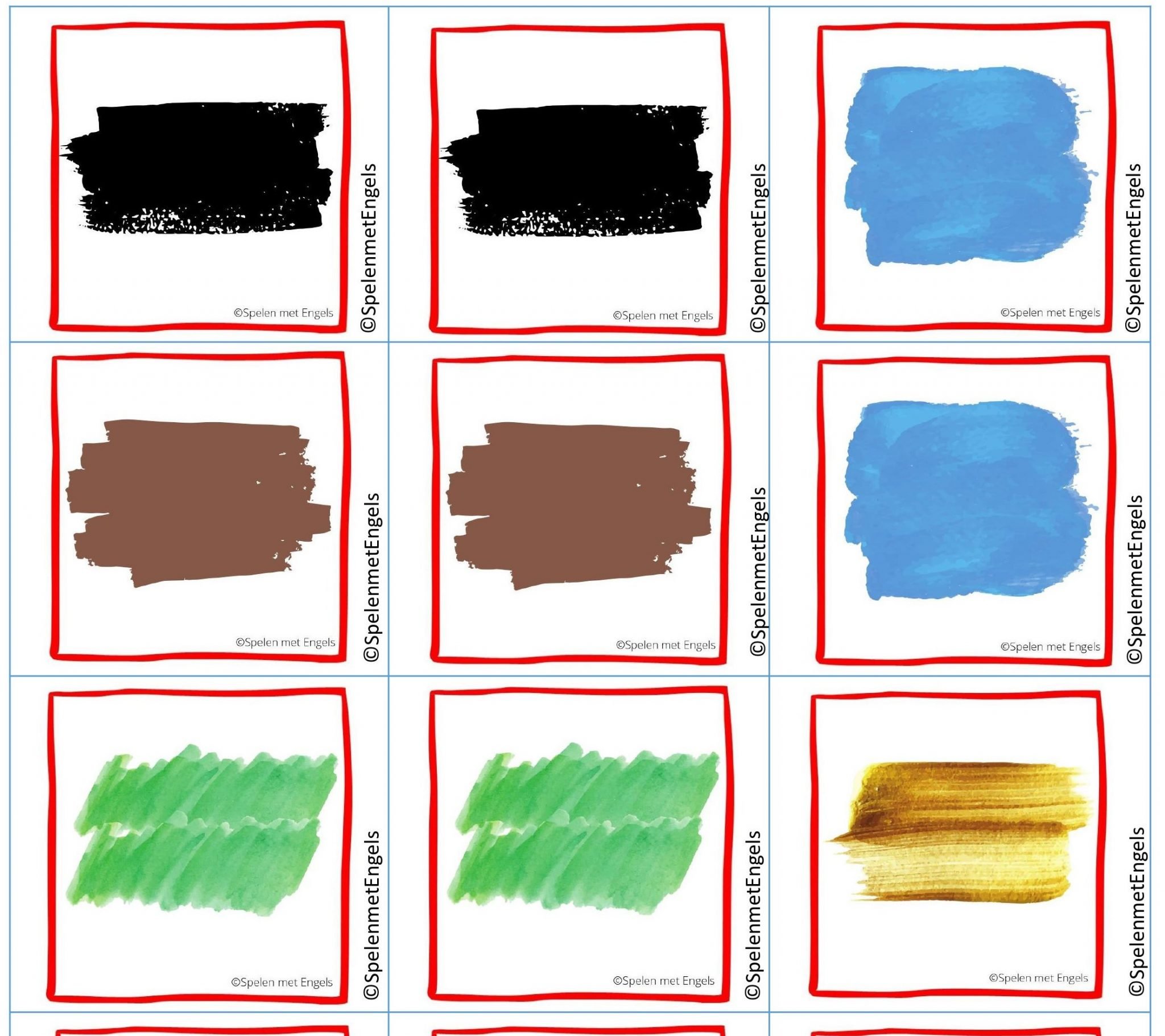 Memory Colours | Kleuren in het Engels | Spelen met Engels