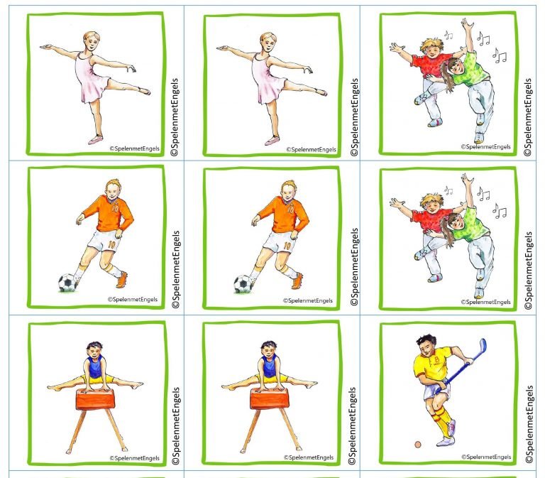 Memory Sports (onderbouw) | Spelen met Engels