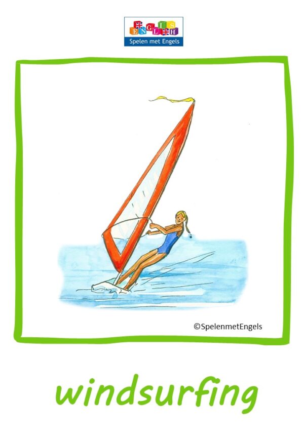 Flashcards Sports | Flitskaarten groep 4-7 | Spelen met Engels