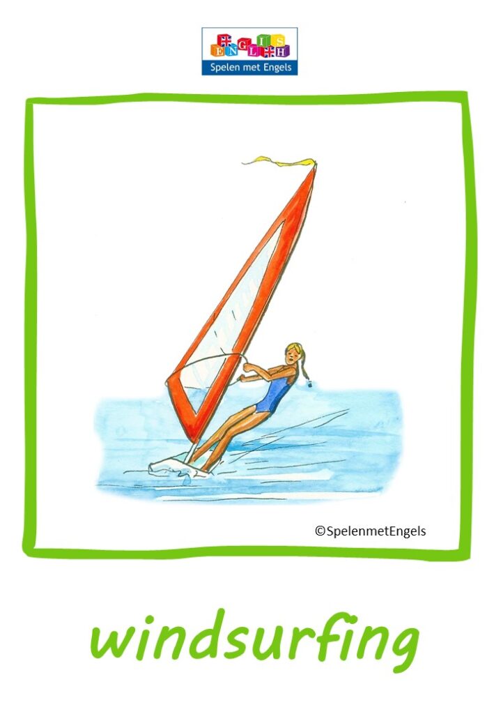 Flashcards Sports | Flitskaarten groep 4-7 | Spelen met Engels