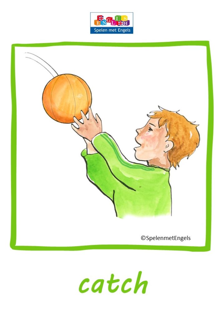 Flashcards Sports verbs | Hobbies and sports | Spelen met Engels