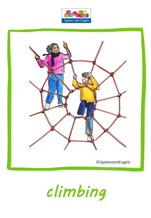 Flashcards Playing outside | Spelen met Engels