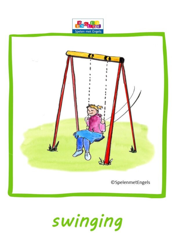 Flashcards Playing outside | Spelen met Engels