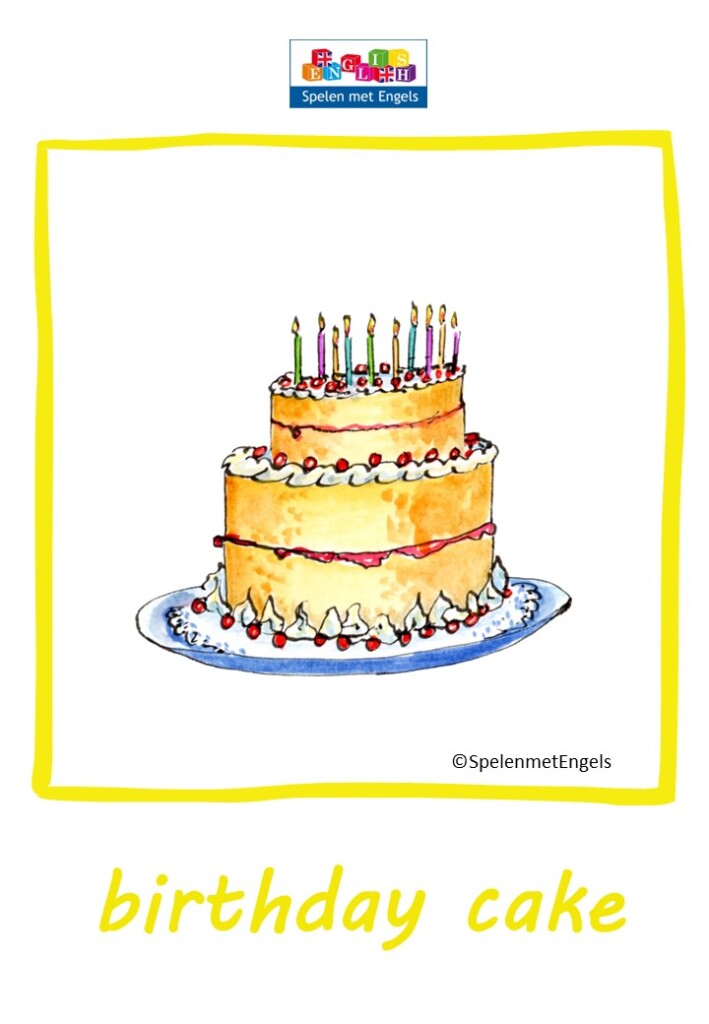 Flashcards Party time (onderbouw) | Spelen met Engels