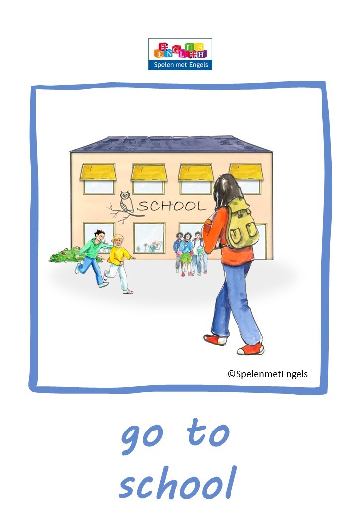 Flashcards Daily routines (middenbouw) | Spelen met Engels