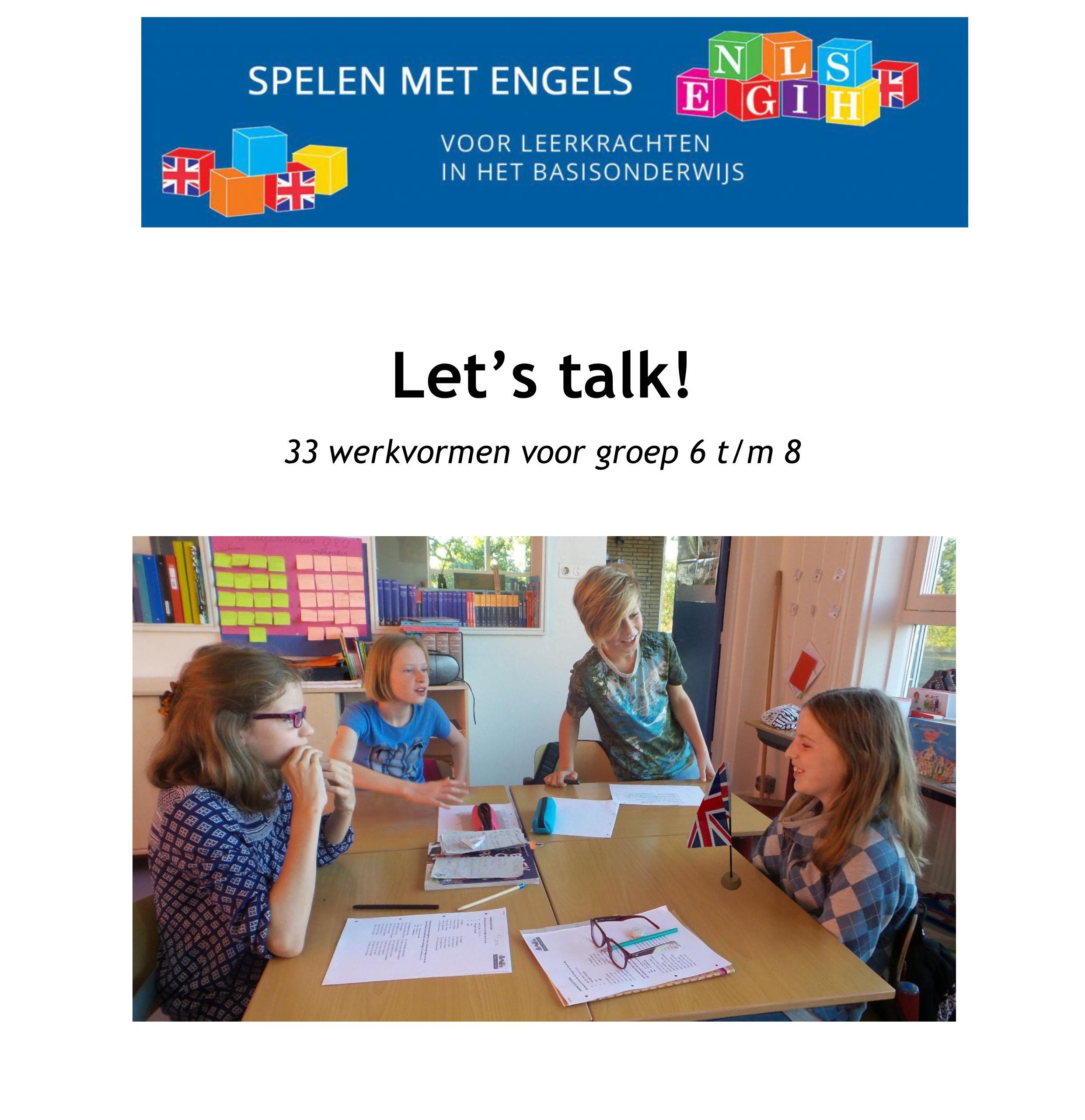 Let's talk! | E-book met 33 werkvormen | Spelen met Engels