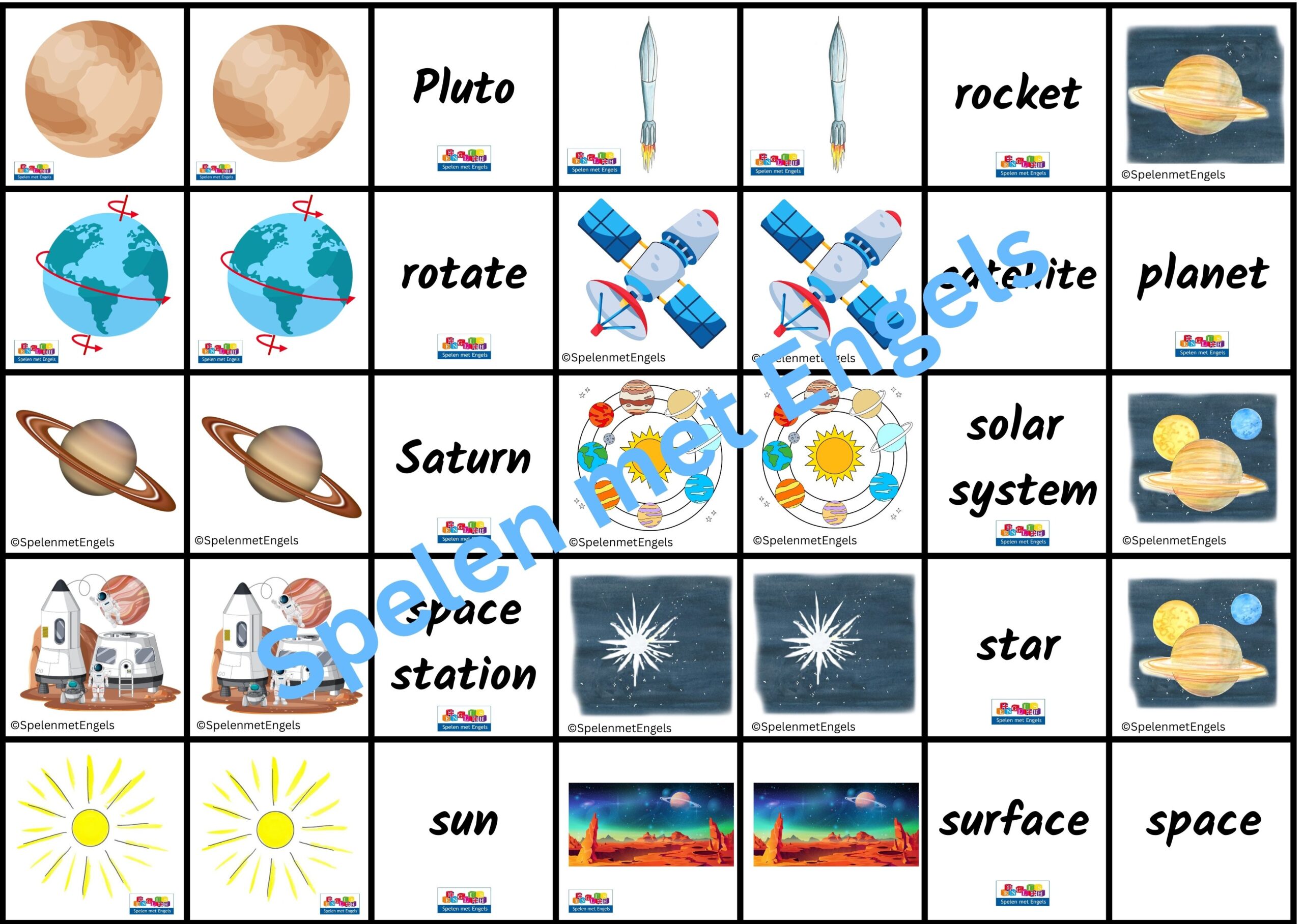 Memory Space |Spelen met Engels